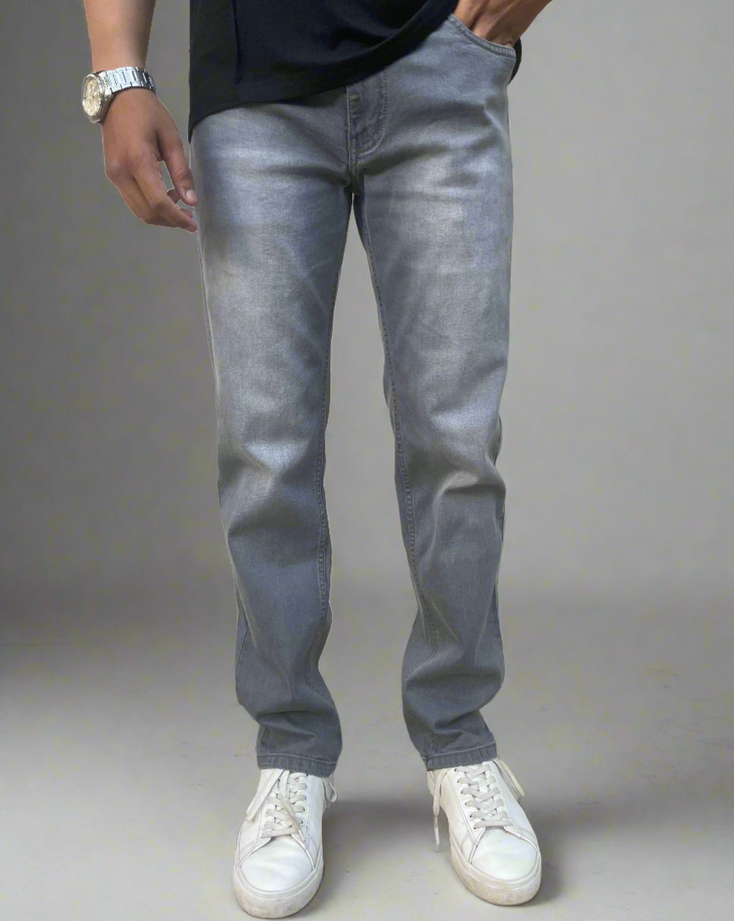 All Time Classic Wash Relaxed Straight Leg Jeans – Offduty India