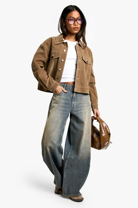 Fade Dusk Blue Wide Leg Jeans – Offduty India